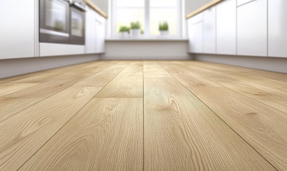 Image of Luxury Vinyl Plank Flooring with a Natural Oak Pattern ...