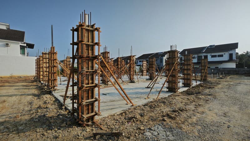 Lying of Metal and Concrete Structure for the Initial Housing ...