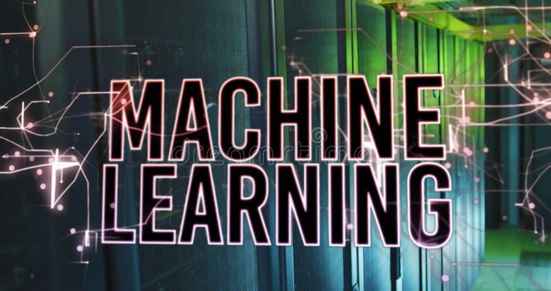 Image of Machine Learning Text Over Illuminated Abstract Patterns Over ...