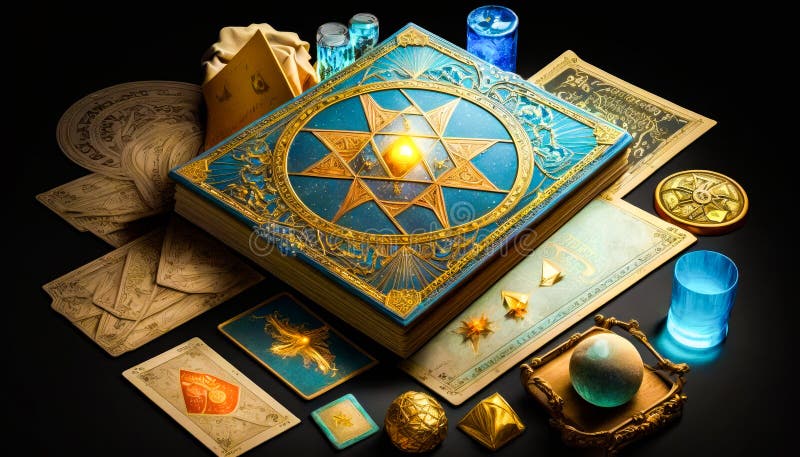 An Image of Magic Box with Various Items on it. Generative AI Stock ...