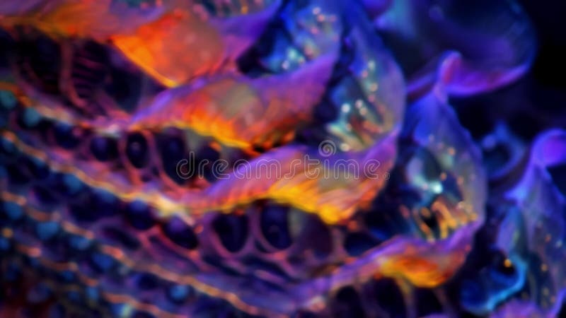 Image at 1000x Magnification a Slice of Fish Gill Tissue. the Image ...