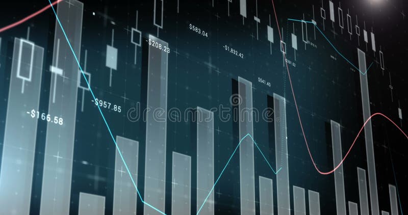 Image of Mail Icons with Statistics and Financial Data Processing Stock ...
