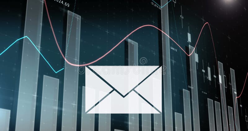 Image of Statistics and Data Processing Over Businessman Using Laptop ...