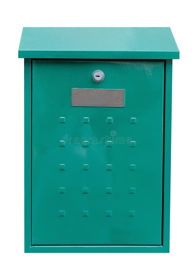 Mailbox Isolated on White Background Stock Image - Image of close ...