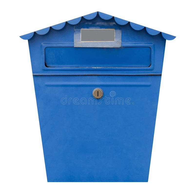 Mailbox Isolated on White Background Stock Image - Image of close ...
