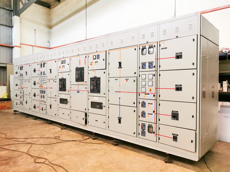 Image of Main Switchboard in Factory. Stock Photo - Image of equipment ...