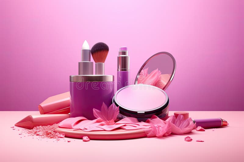Image of a Make-up Kit - AI Generated Stock Illustration - Illustration ...