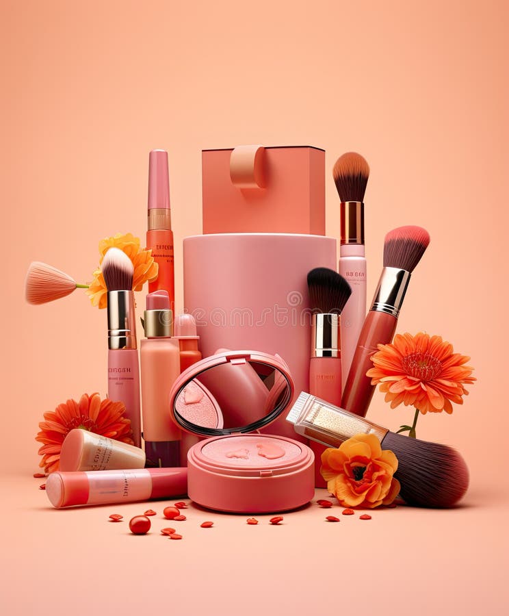 Image of a Make-up Kit - AI Generated Stock Illustration - Illustration ...
