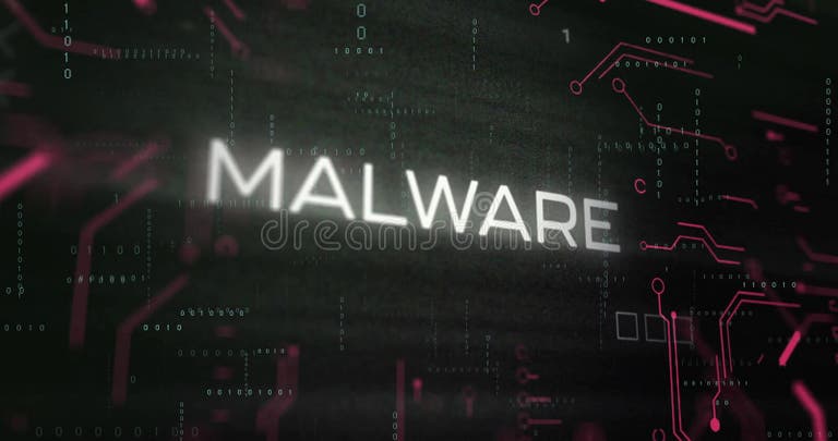 Image of Malware Text Over Processing Data and Network on Dark ...