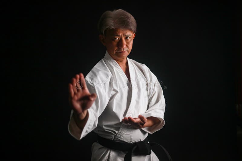 Man doing karate stock photo. Image of pattern, practice - 242457664