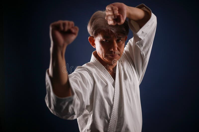 Man doing karate stock image. Image of model, hard, japanese - 242457671