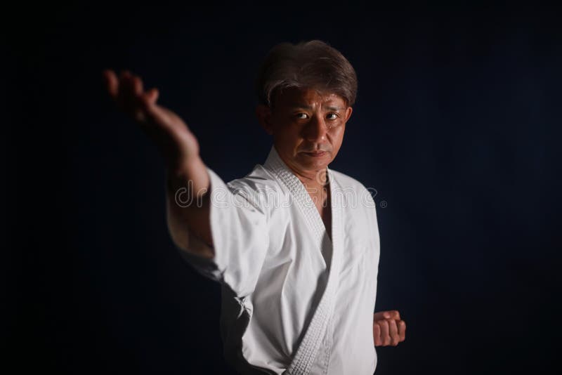 Man doing karate stock image. Image of person, karate - 242457695