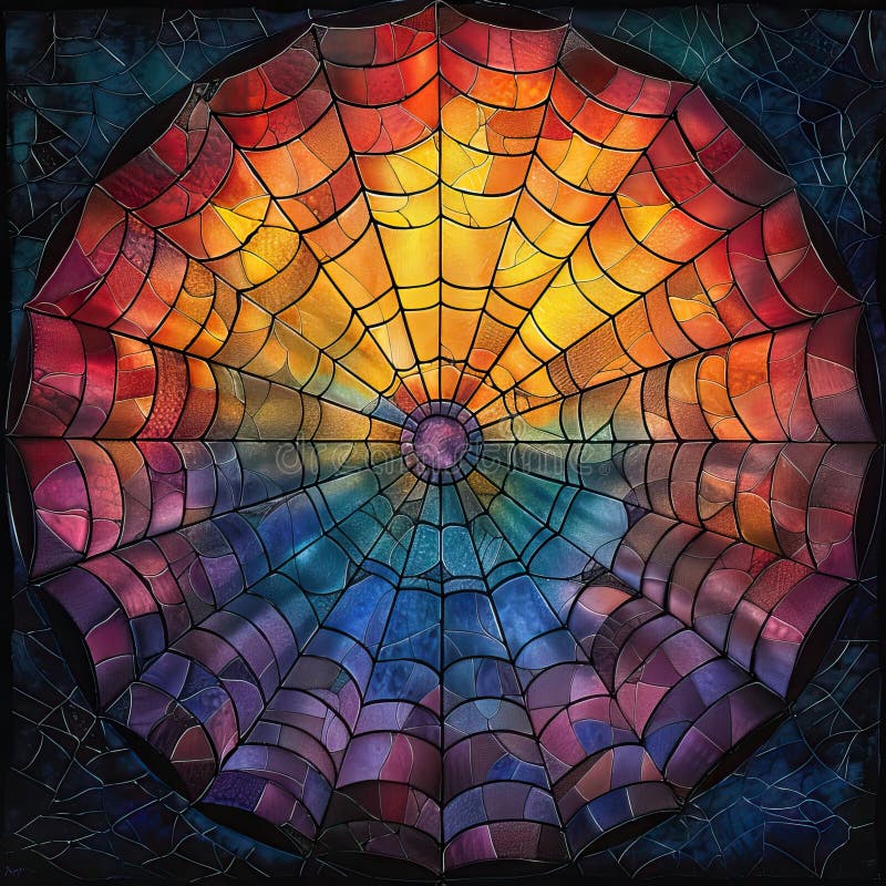 Image of a Mandala that Looks Like a Spider Web Stock Illustration ...