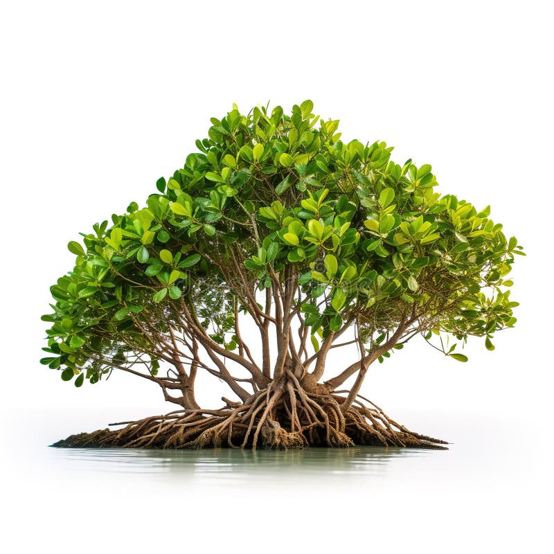 Image of Mangroves Tree on White Background. Nature Stock Illustration ...