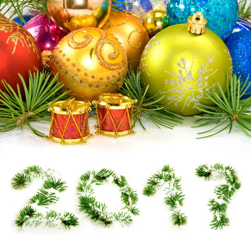 Image of Many Christmas Decorations Closeup Stock Image - Image of ...