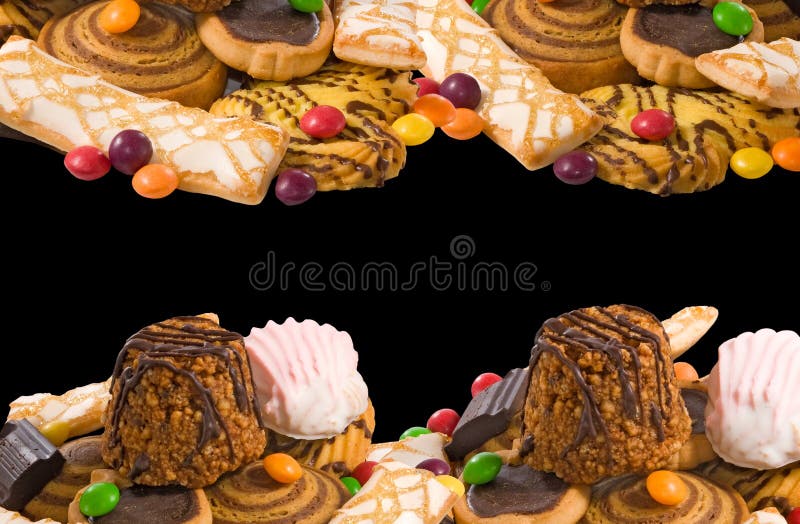 Image Many Delicious Cookies Close Up Stock Image - Image of delicious ...
