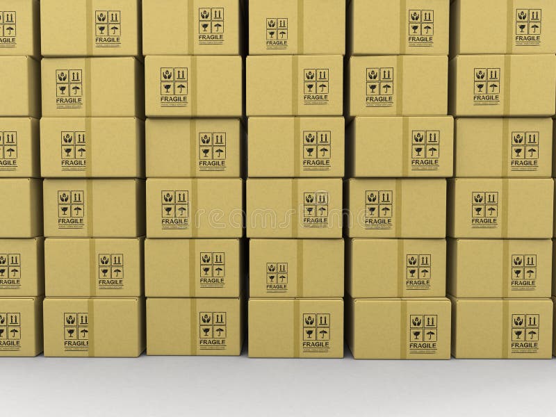 Image of Many packages stock illustration. Illustration of mail - 80439541