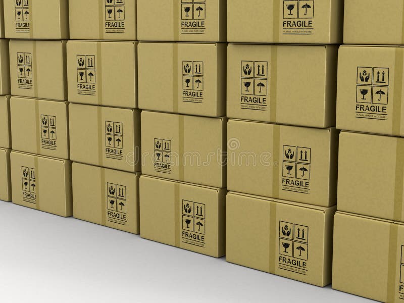 Image of Many packages stock illustration. Illustration of letter ...