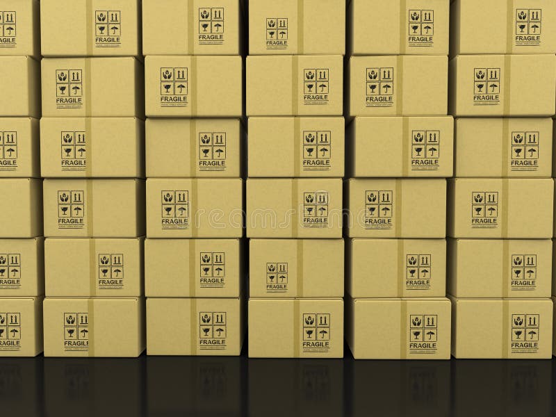 Image of Many packages stock illustration. Illustration of computer ...