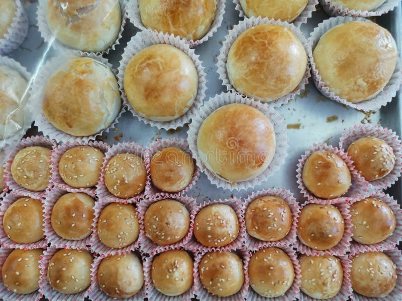 Many Pieces of Tau Sar Piah on the Tray Stock Image - Image of ...