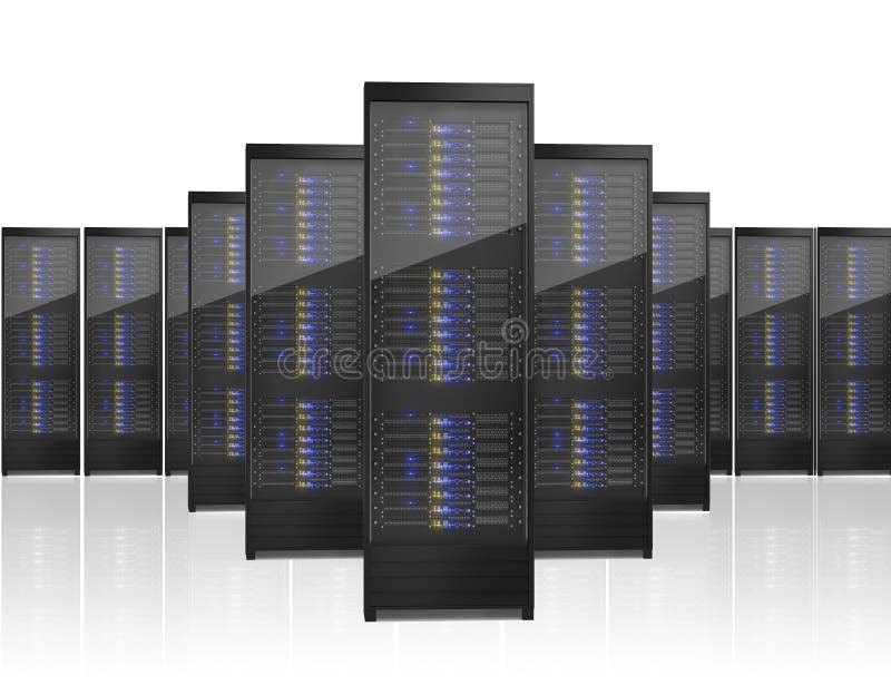 Server rack stock illustration. Illustration of online - 21100691