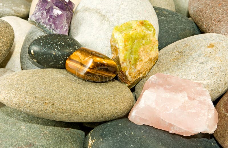 Image of many stones stock photo. Image of amethyst, natural - 56458516