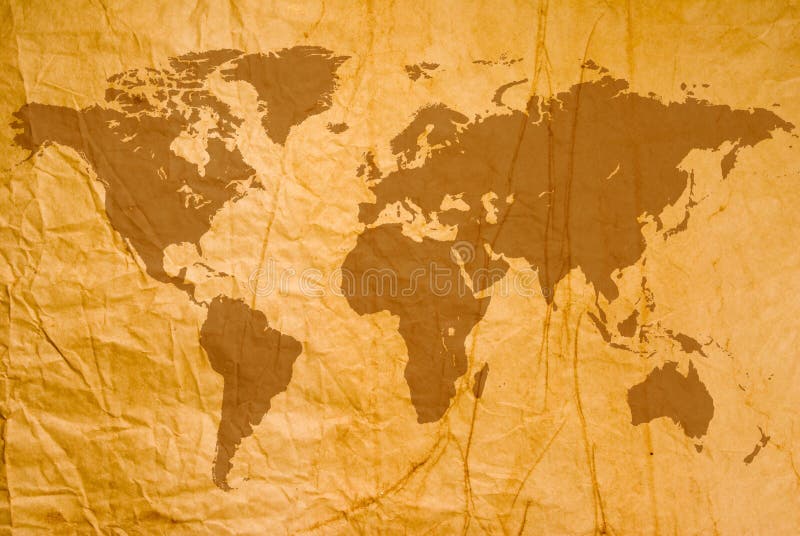 Image of map on old paper stock image. Image of grunge - 163366717