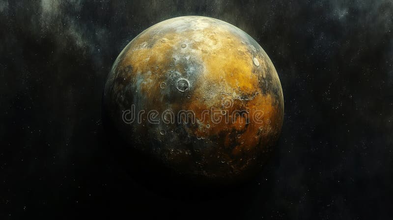 Image of Mars on a Black Space Background Stock Photo - Image of deep ...