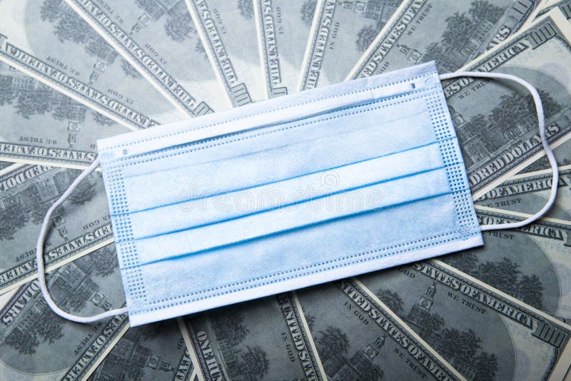 Image of Mask Money Banknote Stock Image - Image of economy, covid19 ...