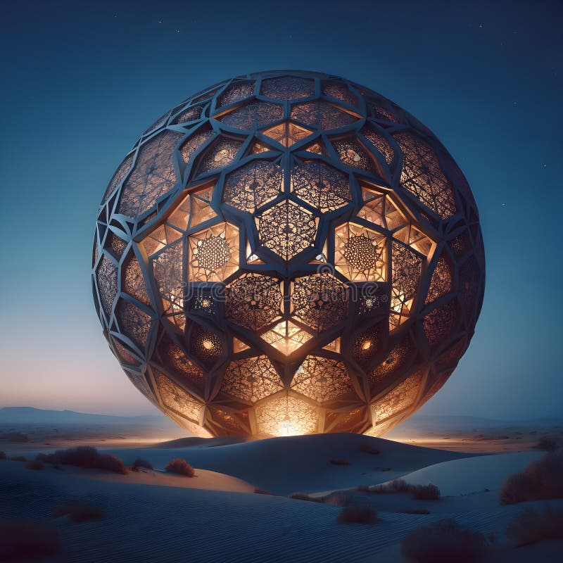 A Massive, Spherical Structure Intricately Patterned with Sacred ...
