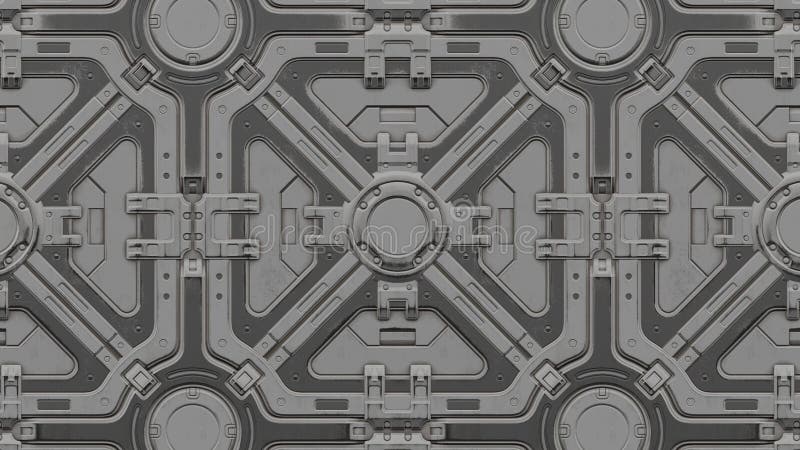 Texture Material Background Sci-Fi Panel 5 Stock Illustration ...