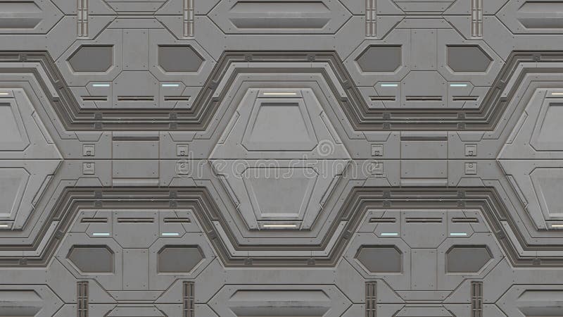 Texture Material Background Sci-Fi Panel 7 Stock Illustration ...