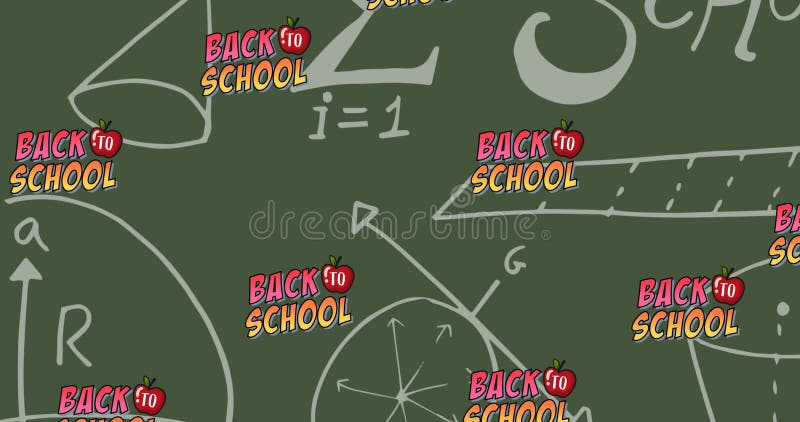 Image of Math and Back To School Text Over Mathematical Equations on ...