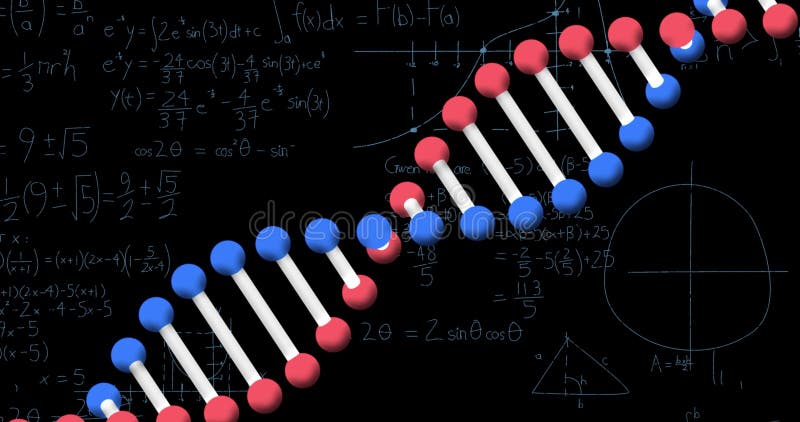 Image of Mathematical Equations Over Digital Model Stock Photo - Image ...
