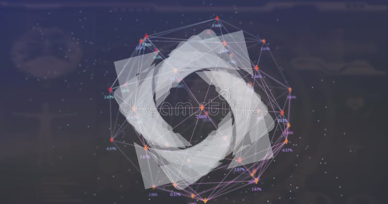 Image of Mathematical Equations Over Globe and Network of Lens Stock ...