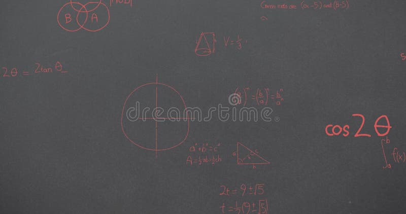 Image of Mathematical Equations Over Grey Background Stock Image ...