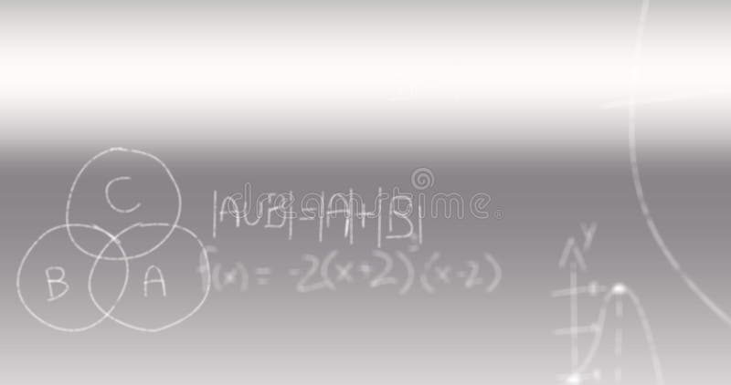 Image of Mathematical Equations on White Background Stock Illustration ...