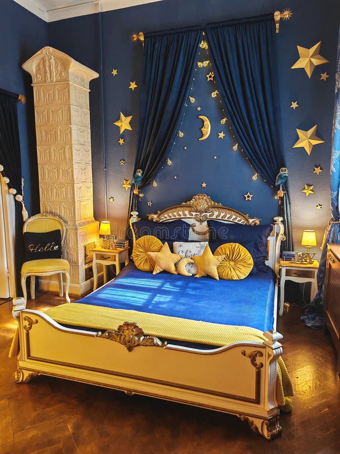 Image of Matrimonial Bed with Decorations Stock Image - Image of ...