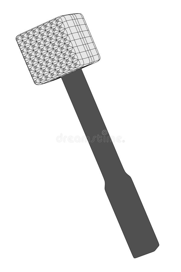 Image of meat mallet stock illustration. Illustration of cartoon - 36813405