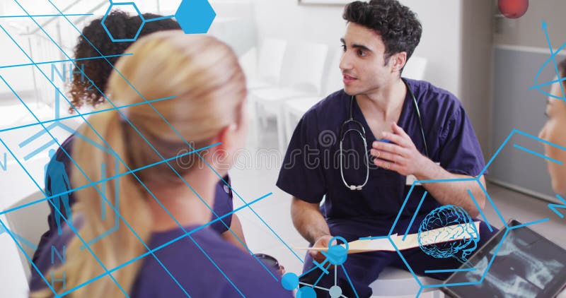 Image of Medical Data Processing Over Diverse Doctors Stock Image ...