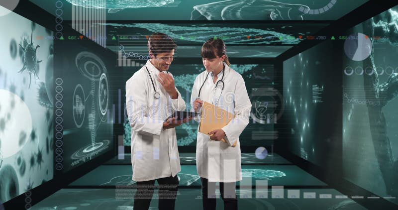 Image of Medical Data Processing Over Male and Female Doctor Using ...