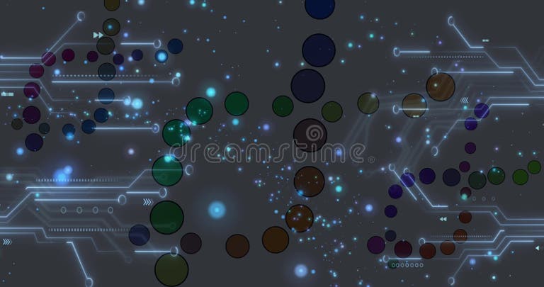 Image of Medical Data Processing and Processor Socket Over Grey ...