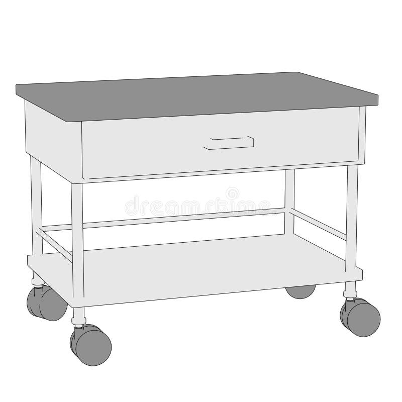 Image of medical table stock illustration. Illustration of medical ...