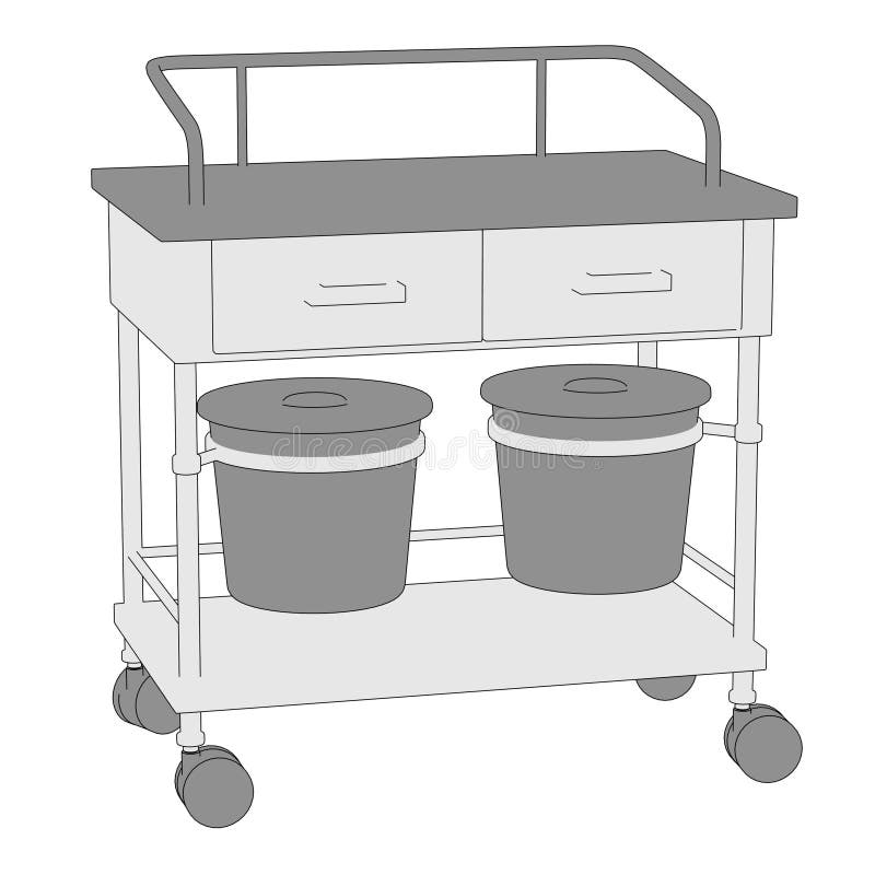 Image of medical table stock illustration. Illustration of storage ...
