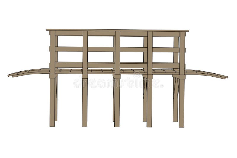 Bridge Drawing Medieval Stock Illustrations – 741 Bridge Drawing ...