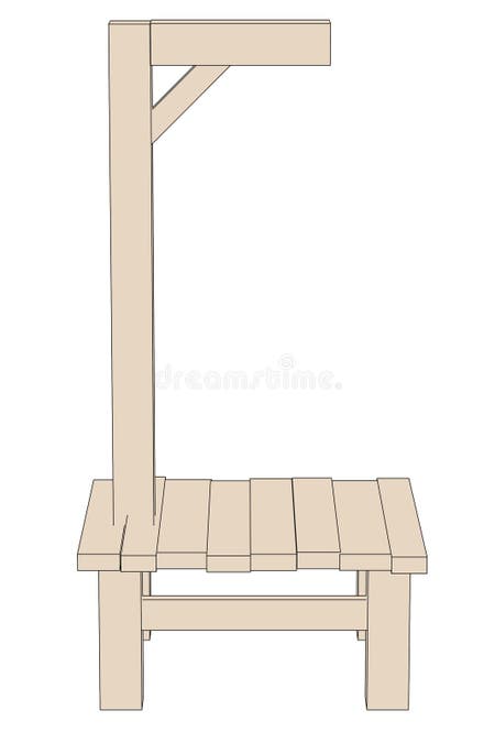 Image of medieval gallows stock illustration. Illustration of medieval ...
