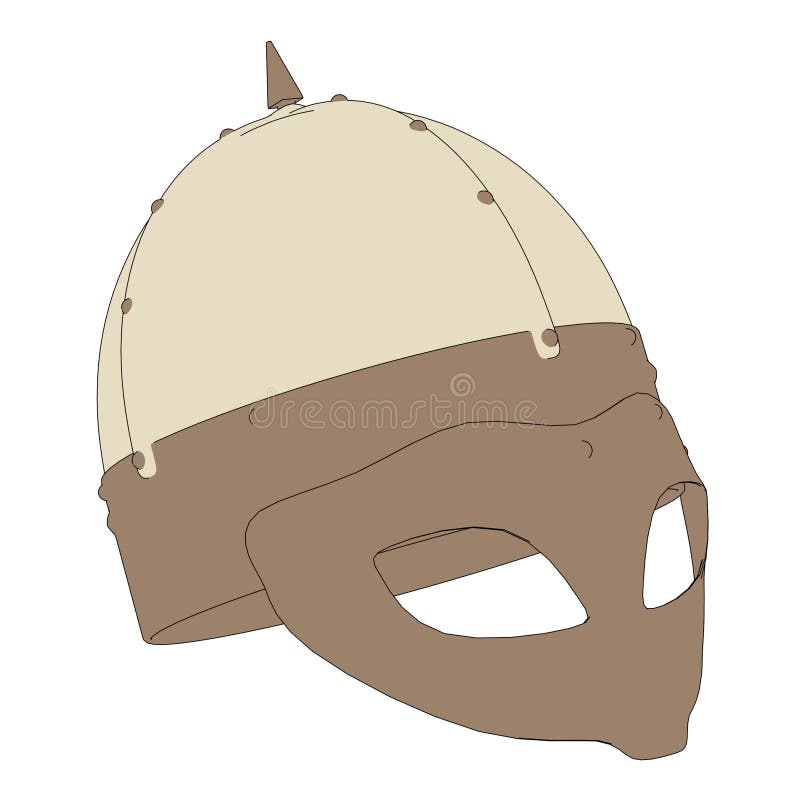 Image of medieval helmet stock illustration. Illustration of medieval ...