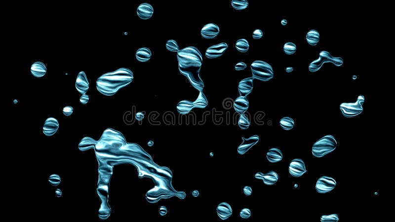 Image of Metal Liquefying Like Cell Division Stock Illustration ...