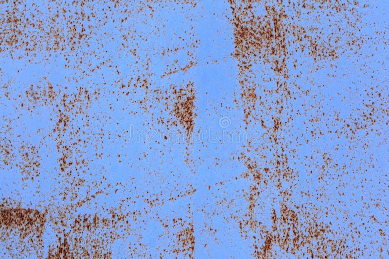Blue Painted Metal Background with Streaks of Rust for Creativity ...