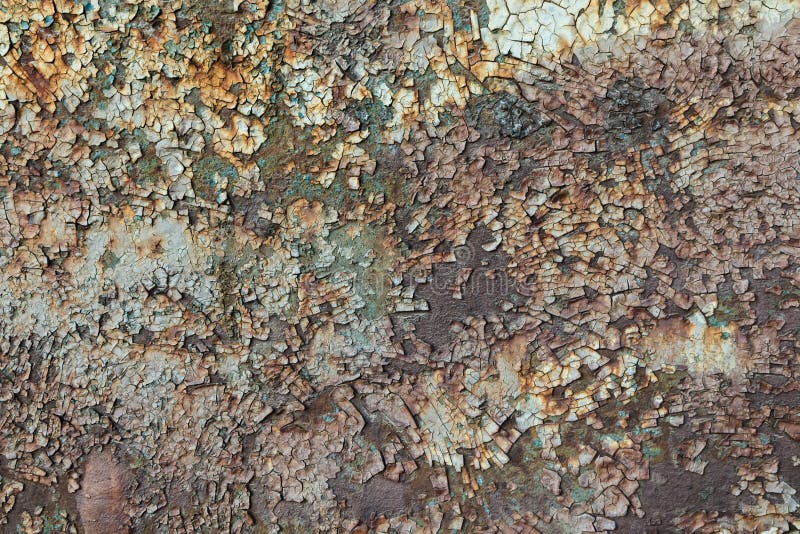 Green and Blue Painted Metal Background with Streaks of Rust for ...